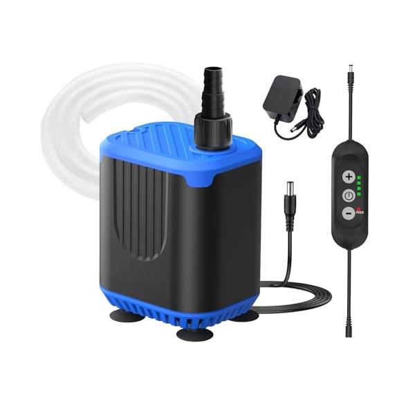 水中ブルー　ブラック/7.5W/TL-2307DX・Size:7.5W・スマートコントロール外部コントローラーをワンタッチで流量を4段階（最大400L/h）に自在コントロール、流量調節スイッチが本体に付き水中ポンプより、操作時に手を濡らす心...