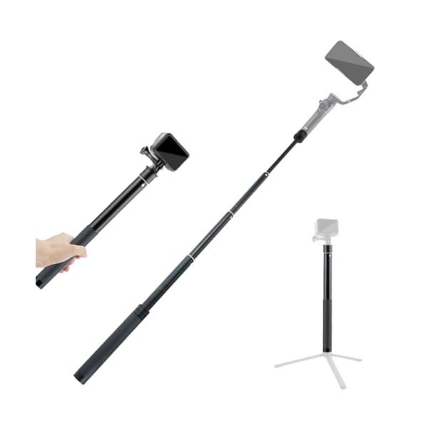 ブラック/-/-・1/4インチネジ穴底部には1/4インチのネジ穴が設けられており、一脚や三脚やスタビライザー、雲台、カメラ、スマートフォンのマウントに適しています。・携帯性に優れるこの伸縮式ポールは収納時の長さが19センチメートルで、コンパ...