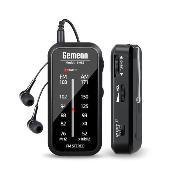 ブラック/J-985/J-985・Size:J-985・優れた受信力このAM FMポータブルradioの周波数範囲は、AM: 522-1710KHzで、FM: 76-108MHzです。高品質なDSPチップとヘッドフォンのワイヤーはアンテナと...
