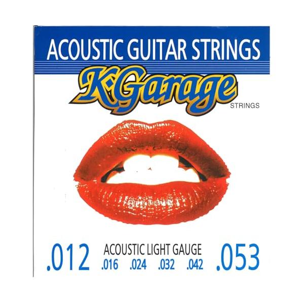 12-53 ライトゲージ-/-/A/G 12-53・Style:12-53 ライトゲージ・パッケージ個数:1・K-Garage アコースティックギター弦 1セット・ゲージ:ライト・.012/.016/.024/.032/.042/.053・...