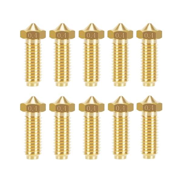 本商品は【互換品】です。国内正規品とは品質・保証・サポートが異なります。Kobra 2 真鍮 0.4mm・パッケージ:このキットには、高速印刷用の0.4mm真鍮高速ノズルが10個含まれています。・滑らかな内側:バリのない滑らかな内壁、わずか...