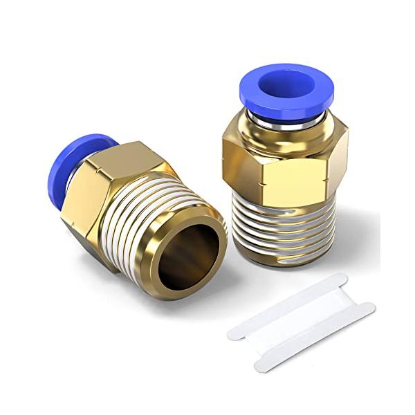 エロい/6 mm OD x 1/4 PT/-・Size:6 mm OD x 1/4 PTNumberOfItems:10・製品名ストレートコネクター・素材銅とプラスチック・サイズ6MMパイプ外径x 1/4 PTねじ・最大圧力145Psi動作...
