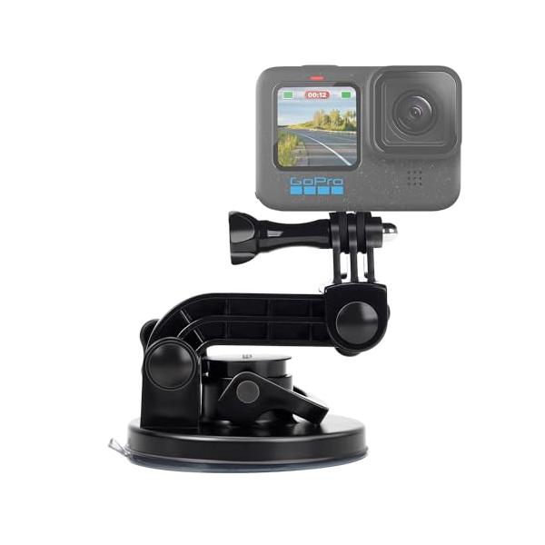 カーマウントカーマウントGoProマウントGoProアクセサリー。ブラック/1 Count Pack of 1/RSX224・パッケージ個数:1・Suptig吸盤マウントは、Gopro hero 13/hero 12/hero 11/her...