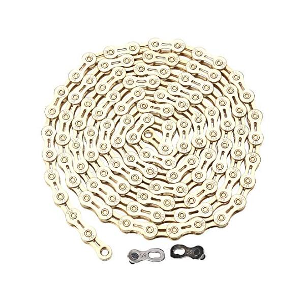 ゴールデン/-/-・ダブルＸ橋型設計:プロフェッショナルなコンピューターソフトウェア及び選手の実測によって設計される素晴らしい橋型（変速角度）であり、変速する時チェーンディッシュのギアの先とチェーンとの干渉をできるだけ下げ、ノイズ及び摩擦を...