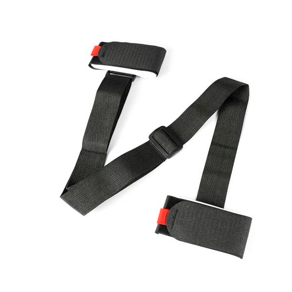 Asianブラック-1/Free Size/jiedai01・Color:ブラック-1・スキー板ストラップサイズ調整可能なスキー板ストラップ、1本です。・サイズ調整可能なスキーバンド調整範囲：65〜115cm、簡単に手や肩でスキー板を運べ、...