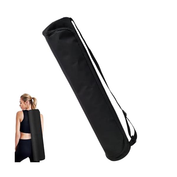 ポータブルブラック/長さ72cm×直径14cm/f1・大容量設計長さ72cm×直径14cmの大きめサイズで。標準的なヨガマットがすっきり収納できるサイズで、持ち運びにも便利です。使わない時はコンパクトに折りたたんで収納可能です。・素材耐久性...