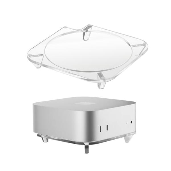 M4 スタンド透明/-/-・Style:M4 スタンド・完全フィット設計当スタンドは、Mac Mini M4 2024モデルの実機データをもとに精密に設計。ボディにぴったりとフィットする滑らかな形状と、電源ボタン位置を考慮した専用カットアウ...