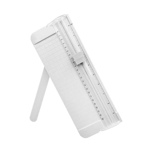 -/-/w1・パッケージ個数:1・サイズ27*8.5*2.5cm。 A3、A4、A5用紙、写真、カード、デカール、厚紙（1.2MM以内）、ラベル、厚紙などのカットに適しています。・ミニ裁断機ペーパーカッターは透明ロッドにセンチメートルサイズ...