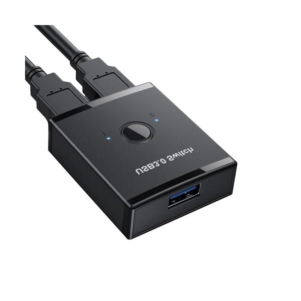 usb/-/-・Color:usb・USB切り替え機PC2台用：USB切替機は、プリンタ、マウス、キーボード、外付けハードディスク、ハブなどのUSB 3.0ポートを2台のパソコンで共有したり、1台のパソコンで2つのUSB機器を切り替えたりす...