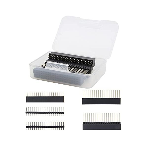 ブラック/-/K182・パッケージ個数:1・適用?象Raspberry Pi 5 / 4B / 3B+ / 3B / 2B   Pi 2 / A+  Pi Zero  Pi Zero W用スタッキングヘッダー・パッキングリスト 2pcs *...