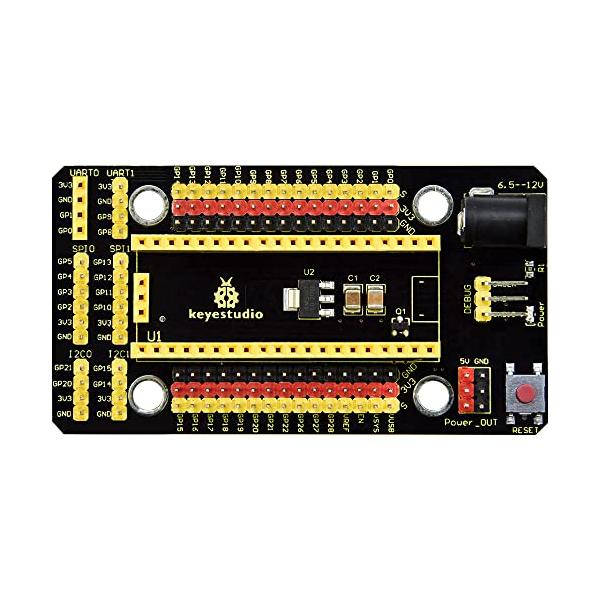 このRaspberryPi coIOシールドは、RaspberryPiPi co開発ボード用に設計されています。 ラズベリーピコは含まれていませんのでご注意ください・また、2 x I2C、2 x UART、2 x SPI、3 xアナログIO...