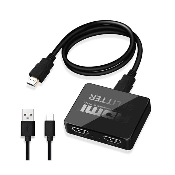 本商品は【互換品】です。国内正規品とは品質・保証・サポートが異なります。4K@30Hzブラック/-/A-132・Style:4K@30Hz・4K HDM分配器 1x24K HDMI分配器1x2は、1つのHDMIソースを2つのHDMIディスプ...