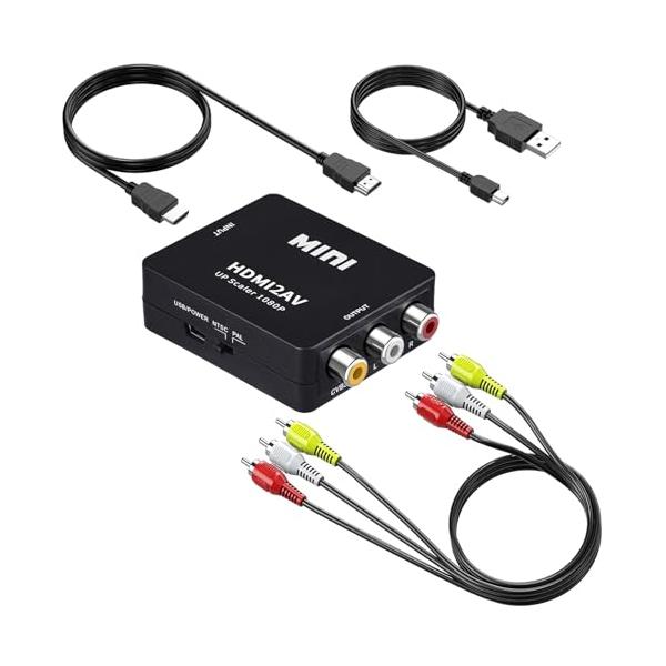 本商品は【互換品】です。国内正規品とは品質・保証・サポートが異なります。HDMI-RCA（HDMI+RCA+USBケーブル付き）-/-/W-140・Style:HDMI-RCA（HDMI+RCA+USBケーブル付き）・HDMI to RCA...