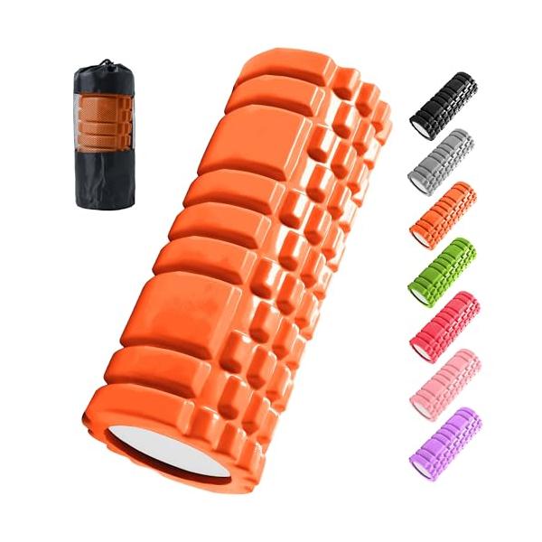 オレンジ/-/-・Color:オレンジ・パッケージ個数:1・耐久性アップ新世代フォームローラーは表面には耐久性、防水性、弾力性に優れたEVA素材を採用し、突起がついており、指圧マッサージの様な感覚を与えるフォームローラーです。ストレッチポー...