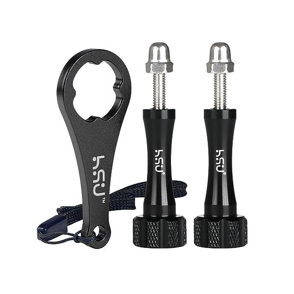 ブラック/-/-・Color:ブラック・高剛性・防錆このgopro ネジは、アルミニウム製で、アルマイト加工が施されています。軽量でありながら非常に強度が高く、耐食性にも優れており、錆びや腐食などの問題を抑えます。・より長くこのネジは一般的...