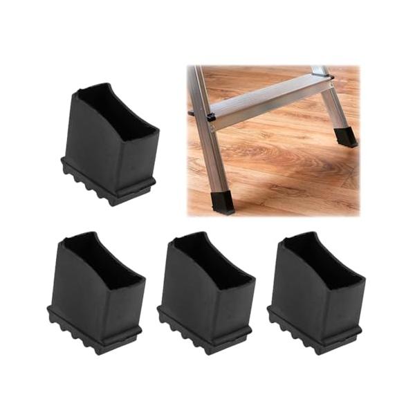 ブラック/汎用/TZJT9532・商品仕様梯子脚カバー×4個。色：黒。サイズ：5×2.5cm。材質：ゴム。・高品質素材梯子脚カバーは高品質な素材を使用し、耐摩耗性や耐摩耗性に優れ、長期間にわたって強い圧力に耐えることができます。・取り付け方...