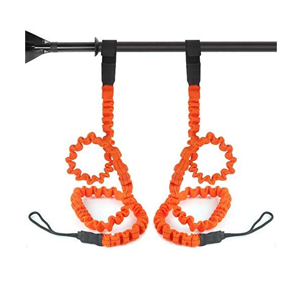 オレンジ/-/-・商品仕様普通の長さ：79cm、展開後の長さ：120cm、重量：約30ｇ/本、色：オレンジ＋ブラック。・商品構造2本のリーシュコードが一組となり、交換使用に便利。コードの一端がマジックテープ、ほかの一端がただナイロンロープで...