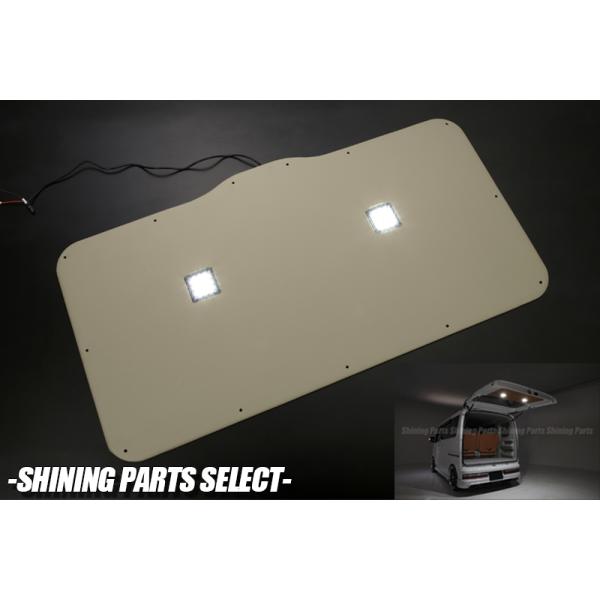 DA17系 エブリイ バン/ワゴン用LEDトランクランプ付バックドアトリムボードタッチセンサー式ON/OFFスイッチ付きモデルリアゲート/バックドア/トランク/室内灯/ルームランプ/増設アウトドア/レジャー/内張り/内装/カスタム/ドレスア...