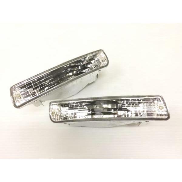 ランドクルーザー80クリスタルフロントウインカーランプクリアレンズ 左右セット// レクサス LX450 ランクル80 80ランクル ランドクルーザー 80系ランドクルーザー