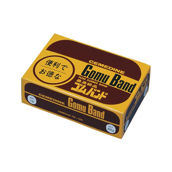 便利でお得なゴムバンドです。【用途】一般結束用。【機能・特徴】結束・包装・縫製等、広範囲に利用できます。【仕様】●サイズ：切巾0.9〜1.1×折径(直径)70(45)mm。●容量：100g。●箱入り。