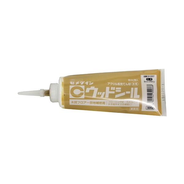 木質フロアのすき間充てんや、フローリング材のキズ補修に適しています。【用途】フローリング材と巾木、各種木部のすき間充てん。【機能・特徴】リフォームにも最適です。防カビ剤入りです。【仕様】●内容量：500g。●色：ライトブラウン。
