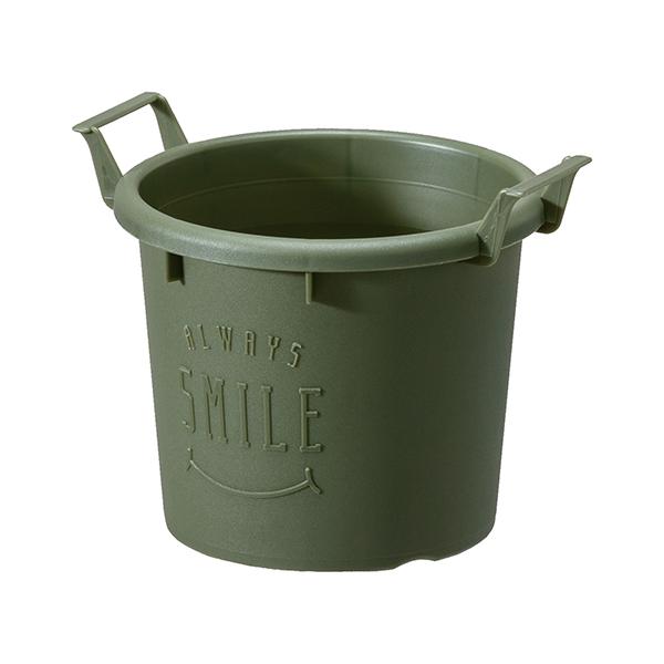 別売の受皿をフタにすれば収納容器としても使える、デザイン性と機能性を備えた鉢です。【用途】草花・樹木・観葉・野菜・多肉などの植物の植え込み。【機能・特徴】デザインに遊び心がありながらも、取っ手機能付きで鉢の移動に大変便利です。別売の受皿をフ...