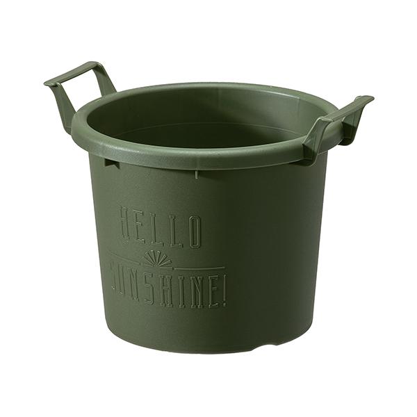別売の受皿をフタにすれば収納容器としても使える、デザイン性と機能性を備えた鉢です。【用途】草花・樹木・観葉・野菜・多肉などの植物の植え込み。【機能・特徴】デザインに遊び心がありながらも、取っ手機能付きで鉢の移動に大変便利です。別売の受皿をフ...