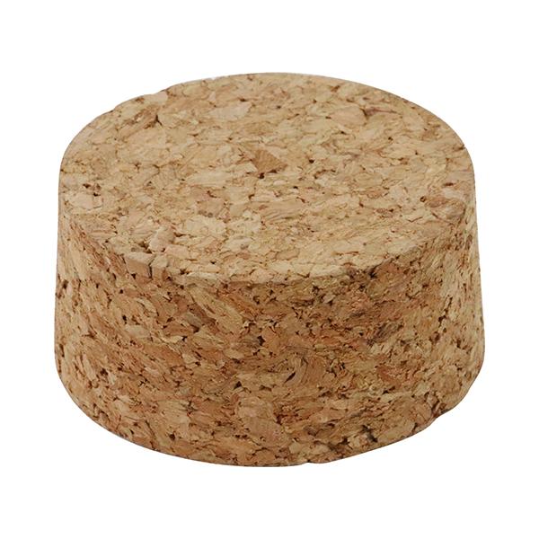 瓶等の容器のふたにおすすめなコルク栓です。【用途】筒状の容器のふた等に使用するコルク栓。【機能・特徴】用途色々、自然素材を使用した商品です。【仕様】●サイズ(約)：65mm×62mm×30mm。【材質】●コルク。