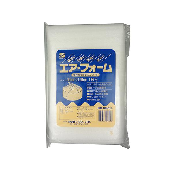 ポリエチレンを発泡させた軟質シートの緩衝材です。【用途】梱包・包装・保温・保冷用。【機能・特徴】柔軟で優れた緩衝性です。軽くて扱いやすく、水濡れに強いです。保温・保冷効果があります。【仕様】●サイズ(約)：100cm×100cm。●入数：1...