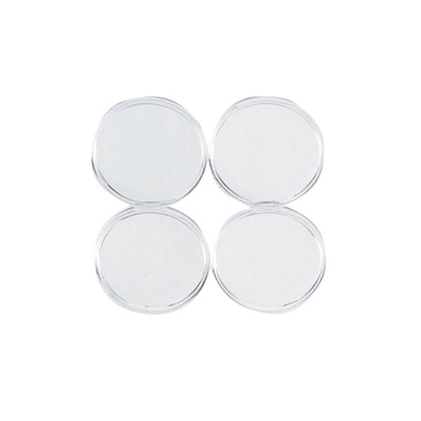 【用途】ラウンドＳサイズの単独分け用蓋。【機能・特徴】ラウンドＳ用蓋。中身が見易いクリアータイプ。【仕様】●４枚ヘッター付き袋入り。【材質】●スチロール。