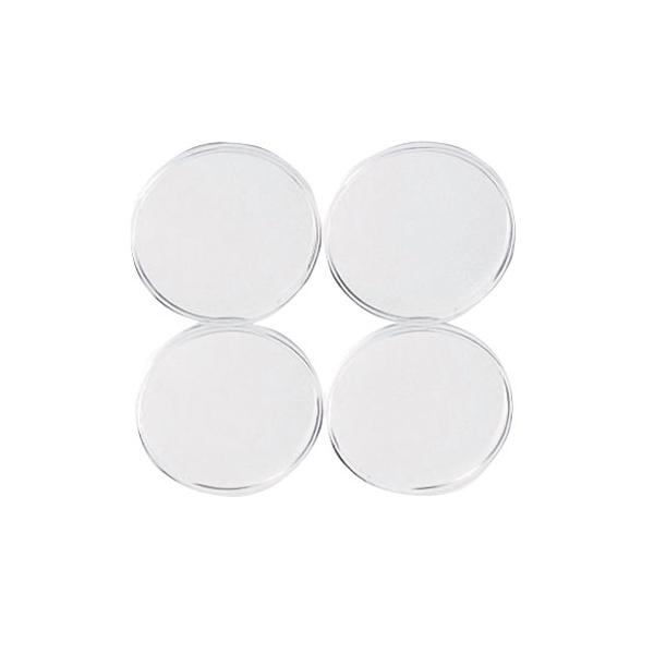 【用途】ラウンドＭサイズの単独分け用蓋。【機能・特徴】ラウンドＭ用蓋。中身が見易いクリアータイプ。【仕様】●４枚ヘッター付き袋入り。【材質】●スチロール。