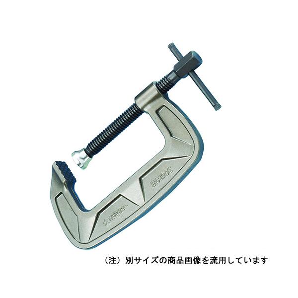 メタリックグレー焼付塗装仕上げのバーコ型のシャコ万力です。【用途】各種熔接・仮締め等の作業。【機能・特徴】早締め用ハンドル付きです。ねじ頭部の六角にレンチ類で最後のひと締めにより、さらに確実な締め付けが出来ます。【仕様】●最大口開き：25m...