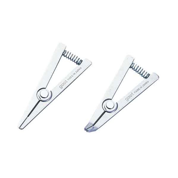 【用途】放熱用クリップＬ型・Ｓ型２本セット。【機能・特徴】はんだこての熱から部品を守る放熱用クリップです。Ｌ型は狭いところでの使用に最適です。