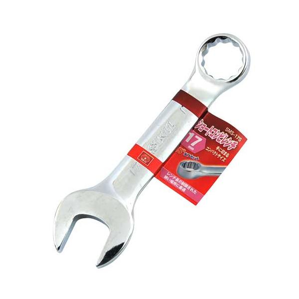 狭い場所での使用に最適です。【用途】六角ボルト・ナットの締付け、緩め作業。【機能・特徴】全長が短く、狭い場所での使用に最適です。【仕様】●クロームメッキ鏡面仕上。【材質】●クロームバナジウム鋼。