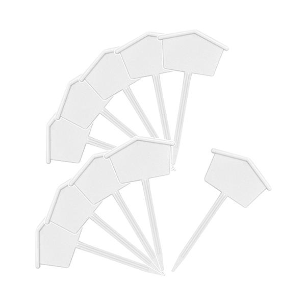 花の名前・種まき時期等の記入に最適です。【用途】園芸用ラベル。【機能・特徴】植物の名前を書き、プランター等に挿しておくだけのお手軽ラベルです。様々なサイズをご用意しているので、用途に合わせて使用できます。【仕様】●10枚入。●盆栽用小。【材...