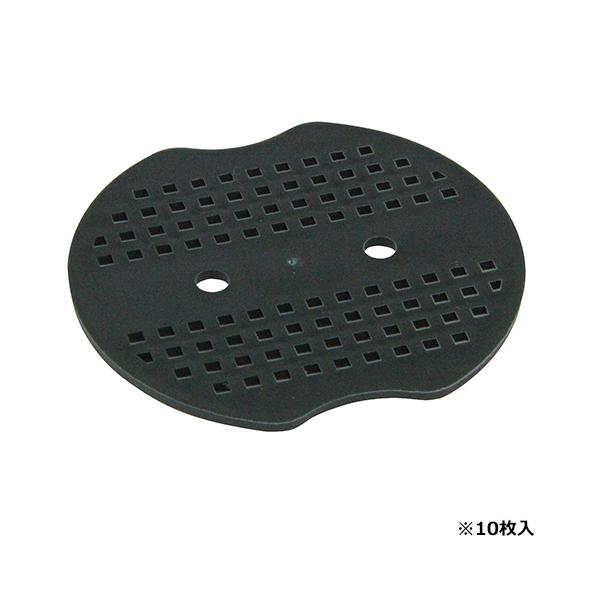 防草シートやビニールマルチ等の固定で最適です。【用途】コの字ピン・Uピン用押えパット。【機能・特徴】大型でシートをしっかり押えることができます。【仕様】●パットサイズ：70×60mm。●パット厚さ：2mm。●入数：10枚。【材質】●ポリプロ...