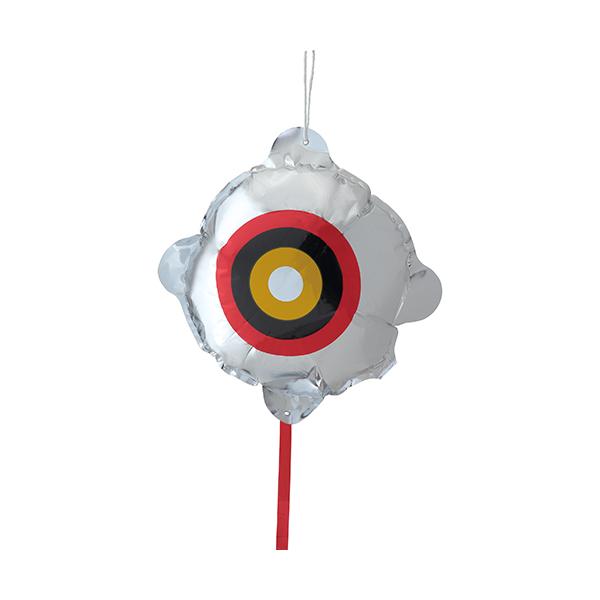 大型目玉で忌避効果アップです。【用途】田畑、庭、ベランダ、軒先の害鳥対策。【機能・特徴】田畑の農作物を害鳥から守ります。鳥よけ効果で食害被害、フン害対策に最適です。【仕様】●サイズ：直径40cm。●1PCS。●付属品：ストロー・吊下ヒモ(1...