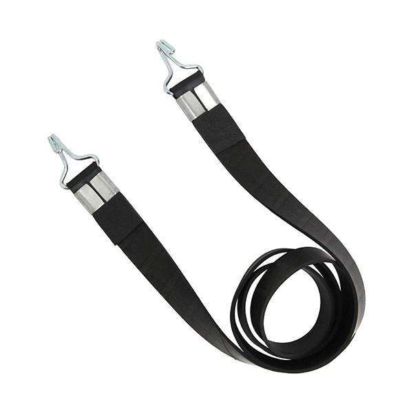 軽トラックなどのシートを固定に使用できるゴムバンドです。【用途】軽トラックシート固定やホロ車シートの固定。【機能・特徴】フック部分が移動可能な為様々な場所に金具を引っ掛け固定可能です。【仕様】●長さ：約90cm。●フック：2本線。●幅：約2...