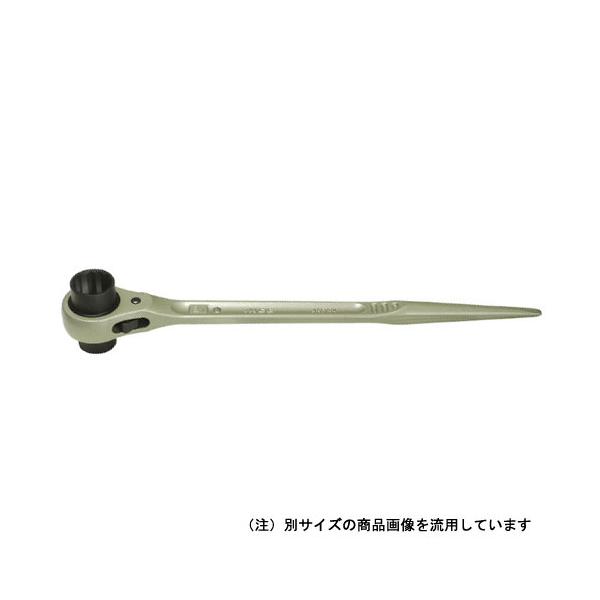 鉄骨・橋梁・土木・建築・電気工事の締付けや機械の整備に最適です。【用途】ラチェット機構でボルト・ナットを締付け・緩めるレンチ。【機能・特徴】ハンドル先端は、鉄骨の穴合せやワイヤーロープの広げができます。回転方向はワンタッチで変えられます。【...