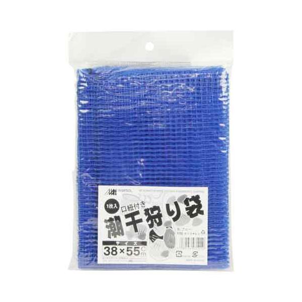 強度バツグンのラッセル袋です。【用途】潮干狩り袋。【機能・特徴】口紐付です。【仕様】●サイズ：38cm×55cm。●色：ブルー。【材質】●ポリエチレン。
