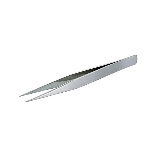 耐食性に優れたステンレス製です。【用途】小物等の摘み作業。【機能・特徴】オーソドックスなタイプのピンセットです。【仕様】●形状：直・AA型。●サイズ：126×10mm。●重量：16g。【材質】●ステンレス。