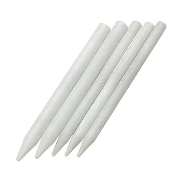 溶接や切断時に材料に目安を直接書く際に使用します。【用途】溶接ケガキ用石筆。【機能・特徴】鉄などのマーキング作業に使用します。【仕様】●５本組。●セット内容：太丸径６．２×２本・細丸径５×３本。【材質】●印材高麗石（滑石　４ＳＩＯ２・３ＭＧ...