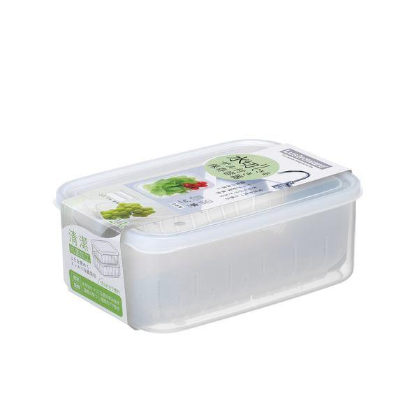 【JANコード】4901126383717【商品仕様】本体・ザル：ポリプロピレンフタ：ポリエチレン【サイズ】商品サイズ：幅158×奥行220×高さ81ｍｍ商品重量：289g容量：2100ml【メーカ】岩崎工業【生産地】日本
