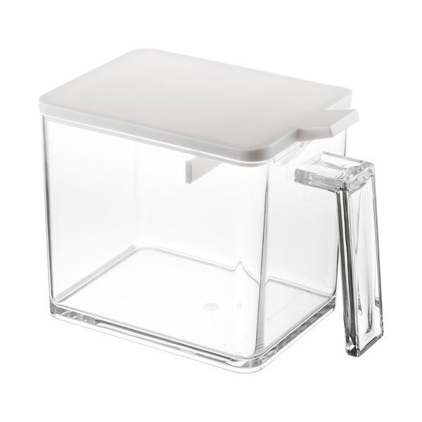 【JANコード】4903208028899【商品仕様】容器・スプーン・すり切り板：PＳ樹脂蓋：ＡＢＳ樹脂付属品：分別シール【サイズ】商品サイズ（約）：W9xD15xH11cm商品重量（約）：220g【メーカ】山崎実業【生産地】中国