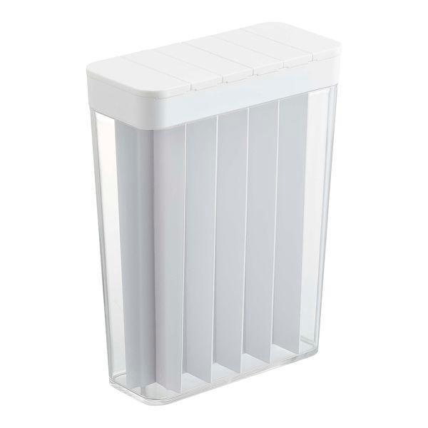 【JANコード】4903208038225【商品仕様】容器・仕切り：PS樹脂 蓋・キャップ：ポリエチレン　【サイズ】商品サイズ（約）：W18.5xD8.5xH24.5cm商品重量（約）：710g【メーカ】山崎実業【生産地】中国