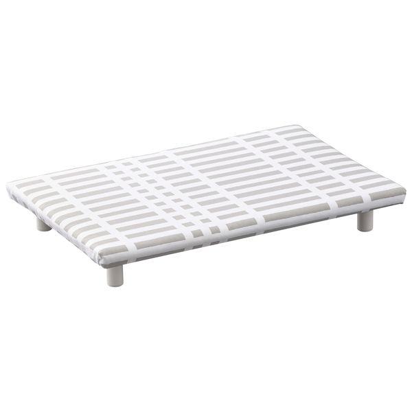 【JANコード】4903208057806【商品仕様】表面布：ポリエステル・綿クッション材：ポリエステル天板：木質繊維板脚部：ABS樹脂キャップ：シリコーン【サイズ】商品サイズ（約）：W40.5xD26xH6cm商品重量（約）：1200g【...