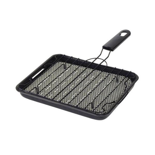 【JANコード】4904676012151【商品仕様】受皿：鋼板（ホーロー加工）セラミック：ラス＋主原料石膏焼アミ：鉄線（ふっ素樹脂塗膜加工）取手：フェノール樹脂【サイズ】製品サイズ（約）：幅236×奥行365×高さ43mm製品重量（約）：...