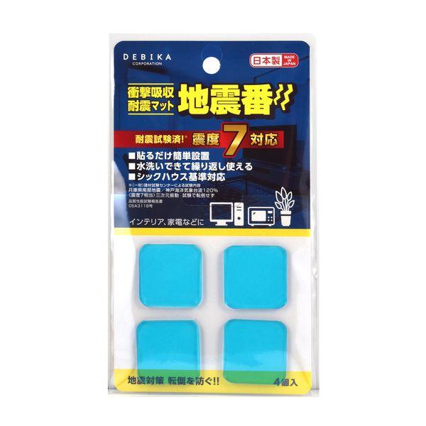 【JANコード】4904901788332【商品仕様】ポリウレタン樹脂【サイズ】商品サイズ（約）：W30×D3×H30mm商品重量（約）：21g（包装資材含む）耐荷重：36kg（4個）対震度：震度7【メーカ】デピカ【生産地】日本