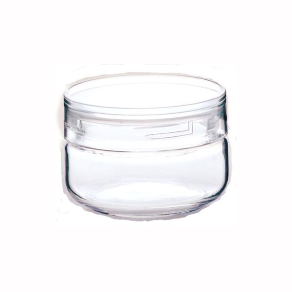 【JANコード】4974452221176【商品仕様】本体：ソーダライムガラスフタ：メタクリル樹脂　耐熱温度（熱変形温度）70度パッキン：ポリエチレン樹脂（抗菌剤入り）　耐熱温度（熱変形温度）40度【サイズ】商品サイズ（約）：胴径84×高さ...