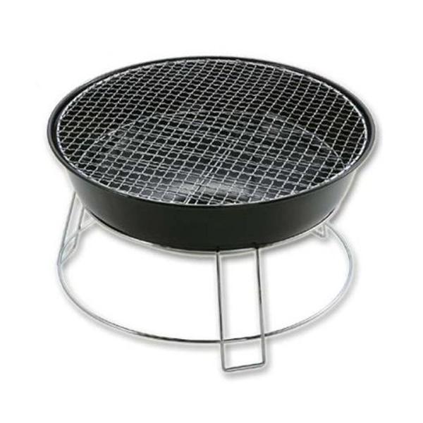 【JANコード】4976790764971【商品仕様】本体：普通鋼板（表面加工：ほうろう）バーベキュー網・目皿・スタンド：鉄（クロムめっき）【サイズ】組立商品サイズ（約）：外径360×高さ190mm収納サイズ（約）：外径360×高さ125m...